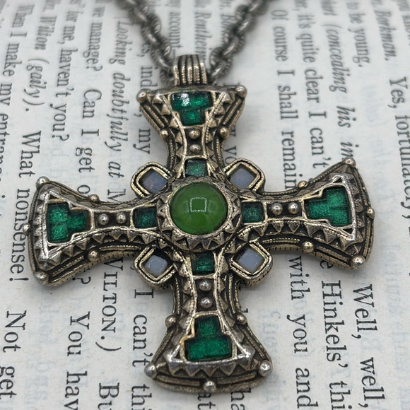 Vintage | Jewelry | Vintage Anglo Saxon Cross Signed Miracle | Poshmark